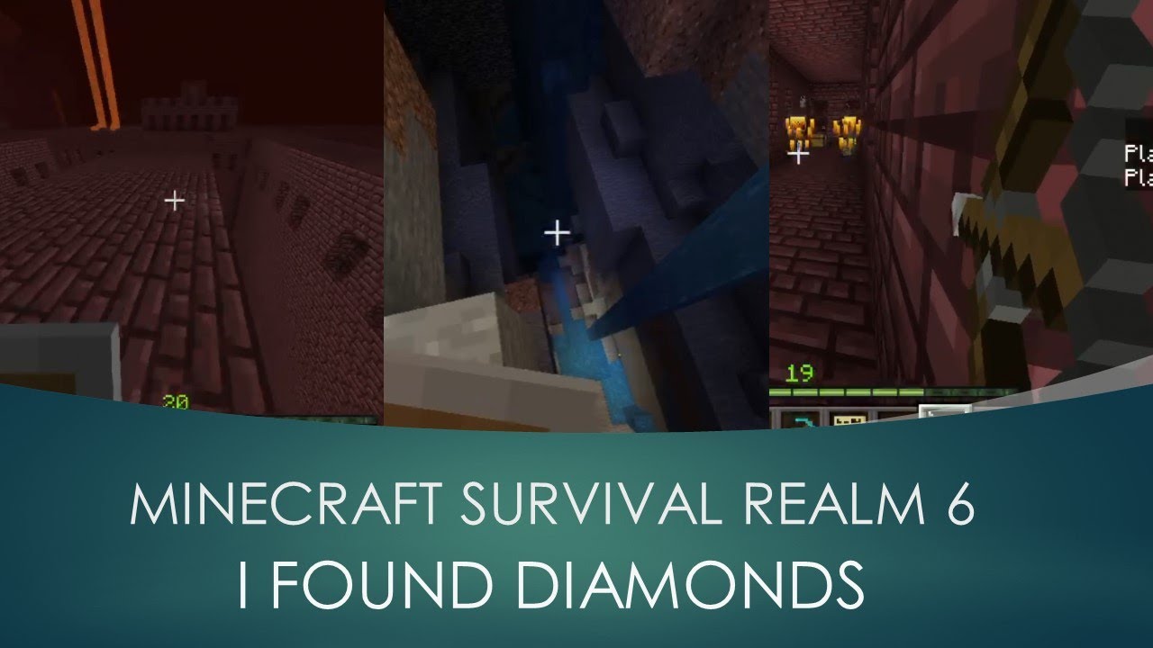 Minecraft Survival Realm 6 I found Diamonds - YouTube