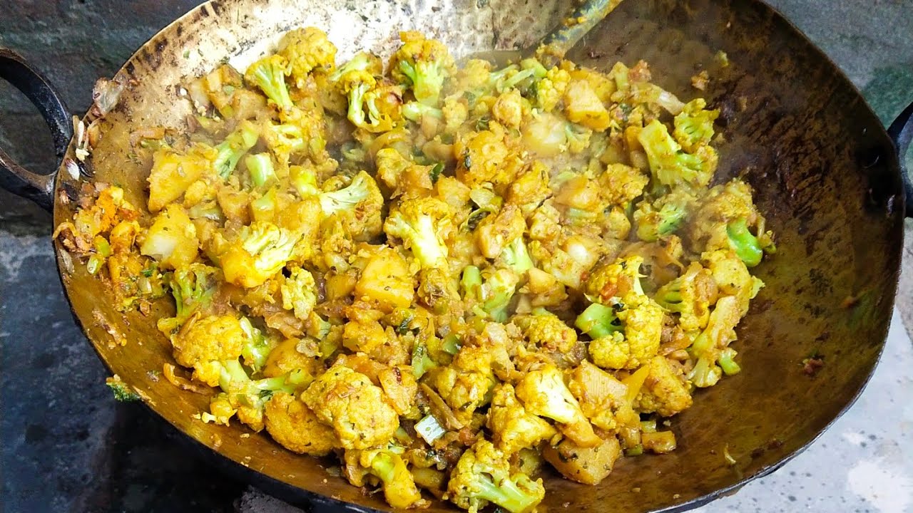 aloo gobi recipe||aloo gobi punjabi style ||full gobi ki sabji||gobhi ...