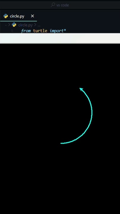 Circle 🔵 Using Pythonturtle Turtle New Viralvideo Python Shorts Trending Viralshorts
