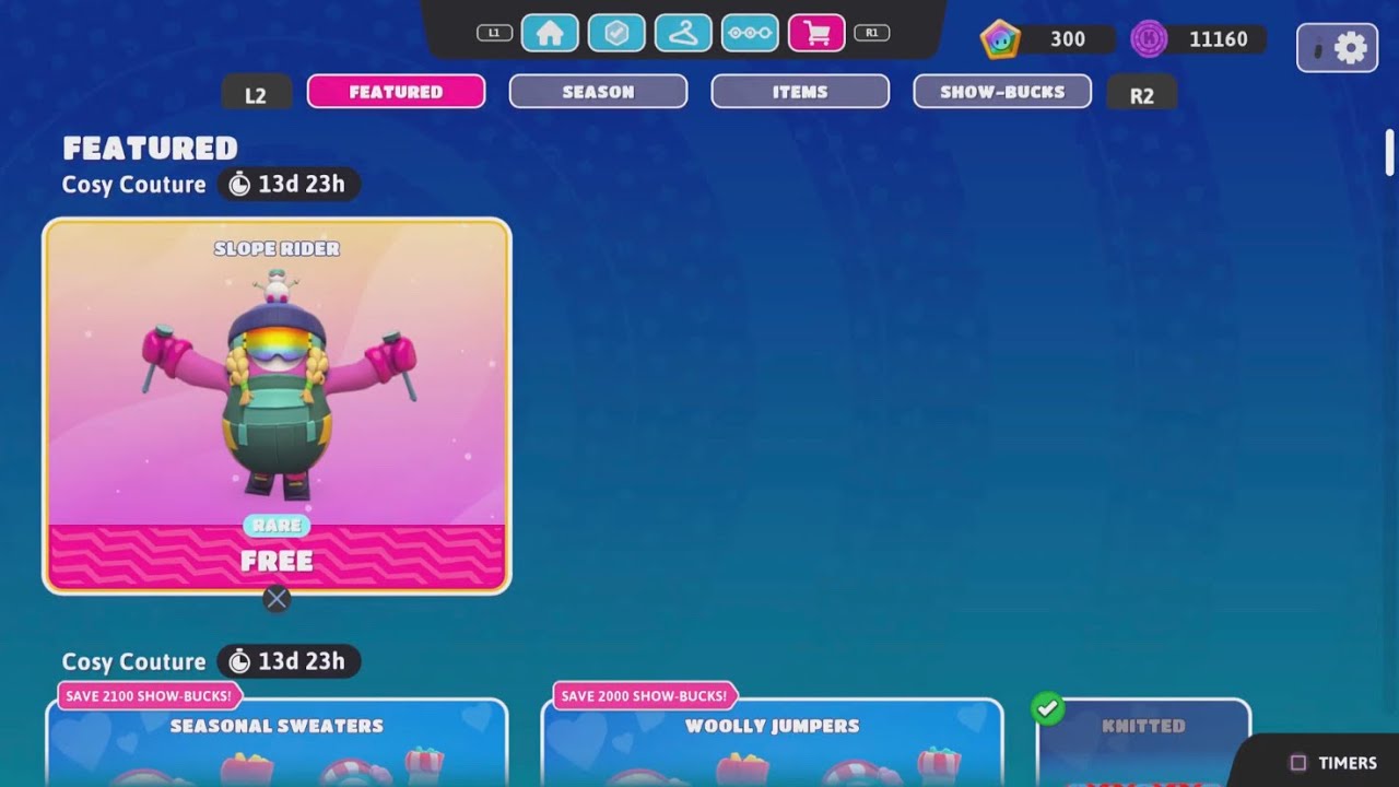 Fall Guys FREE Slope Rider Skin In The Shop Now! - YouTube