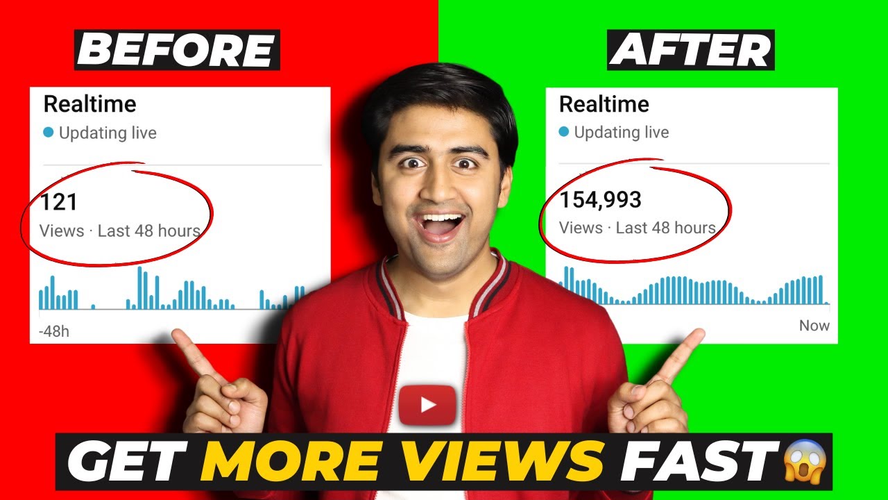 YouTube Views Kaise Badhaye - (3 STEP ONLY)😱🔥| How to Get More VIEWS on ...