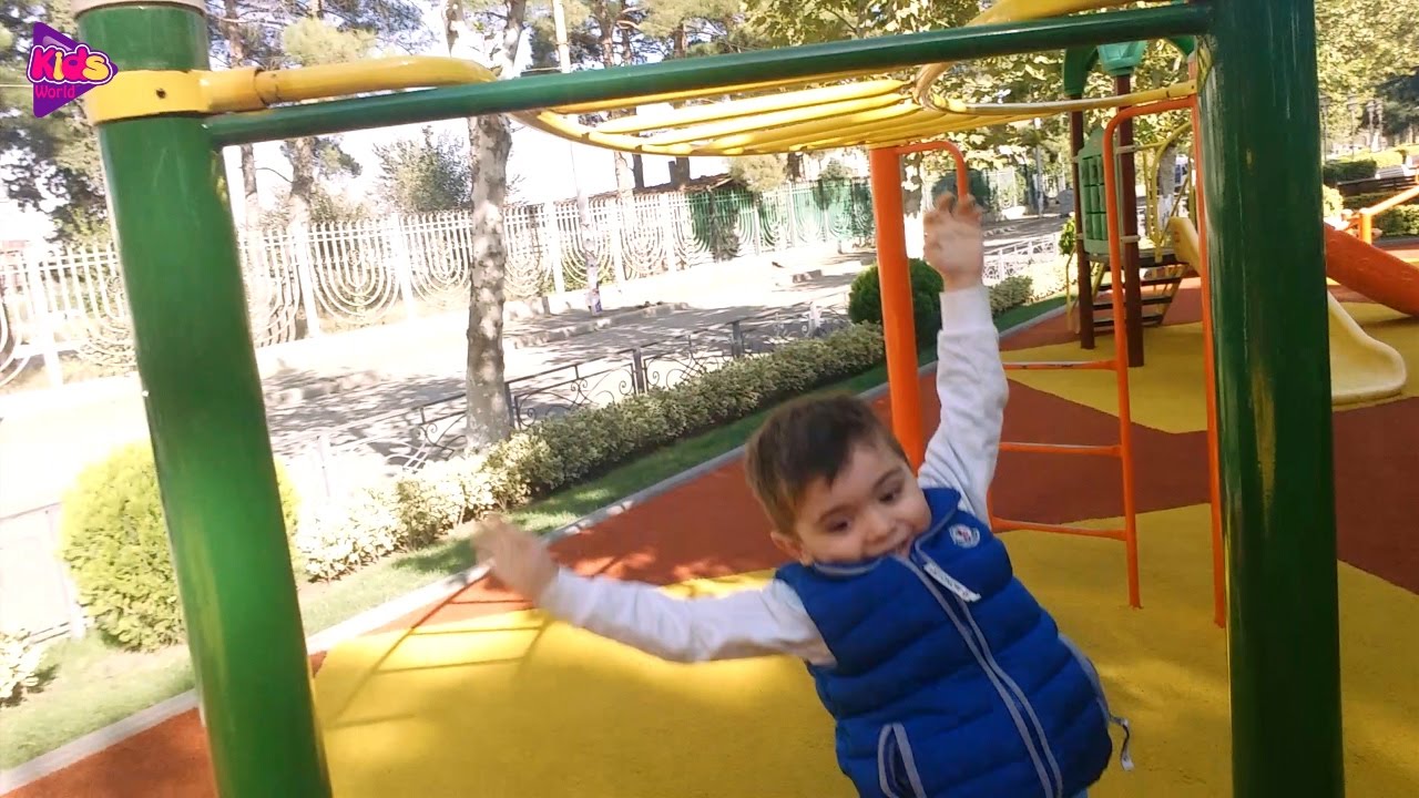 Fun Playground For Kids, Police Car In The Park-Kids World - YouTube