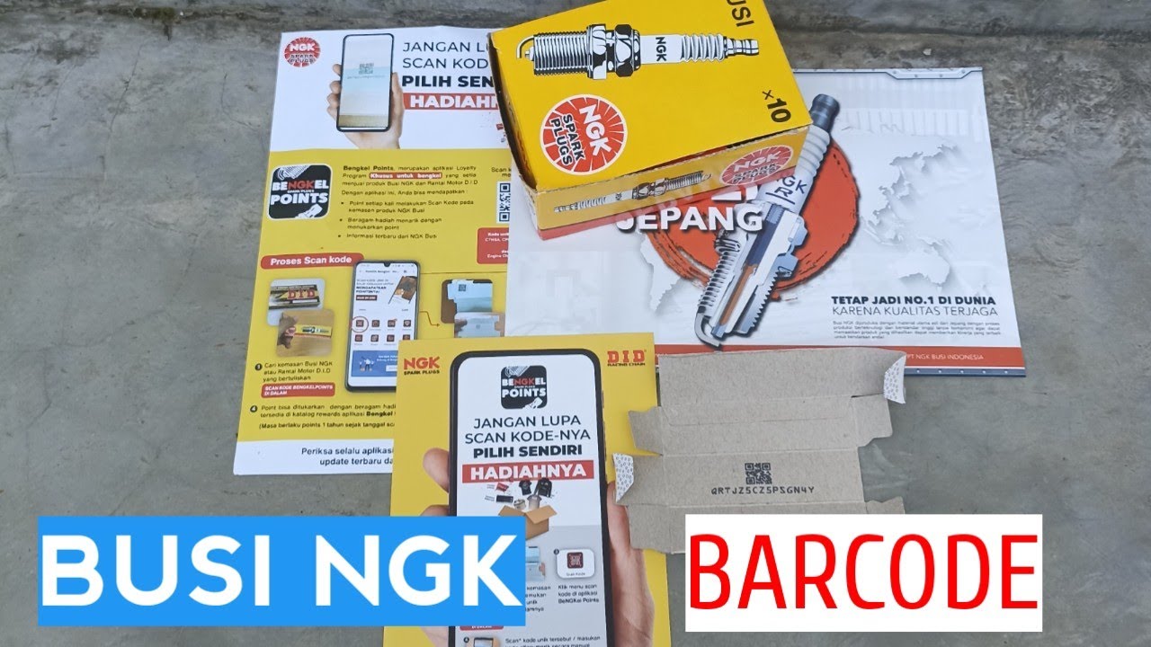 Busi ngk original bisa di barcode - YouTube