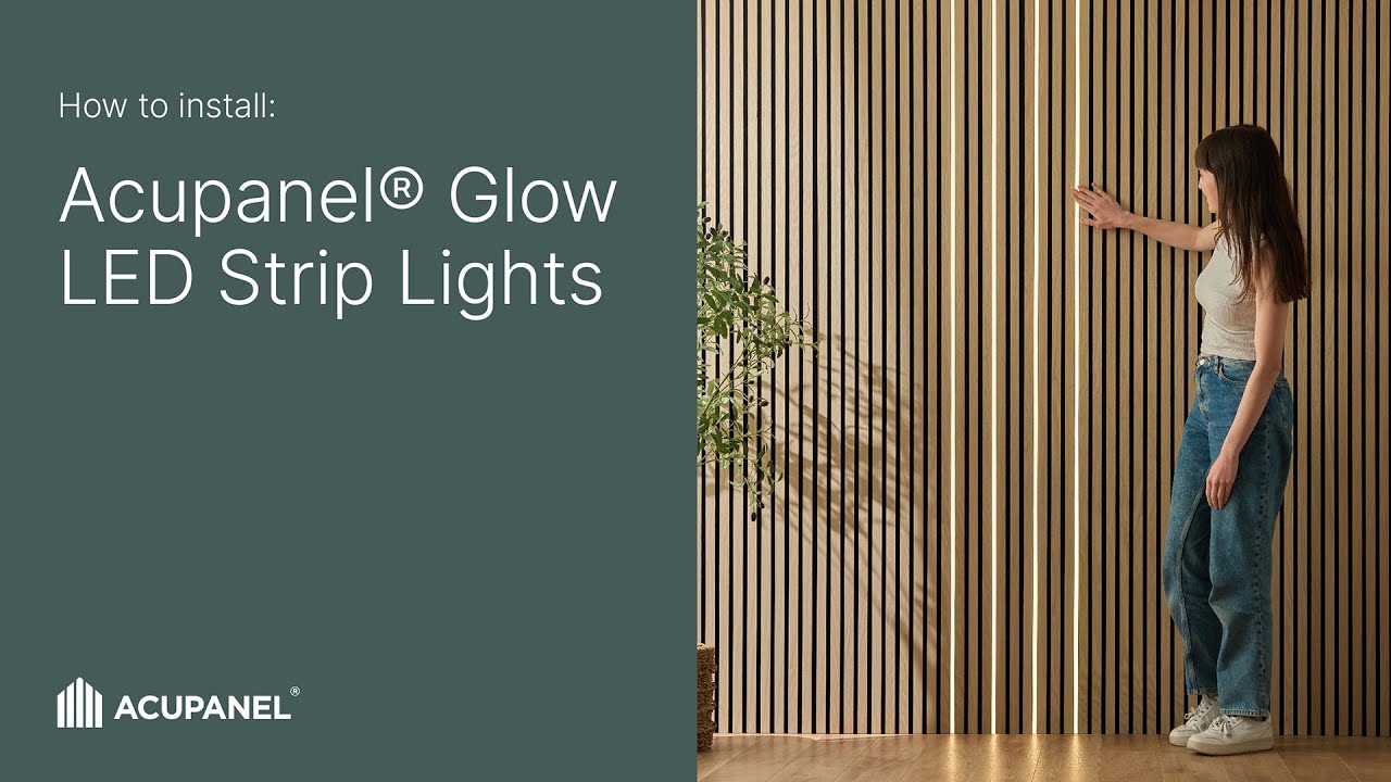 How to install the Acupanel® Glow LED Strip Lights - YouTube