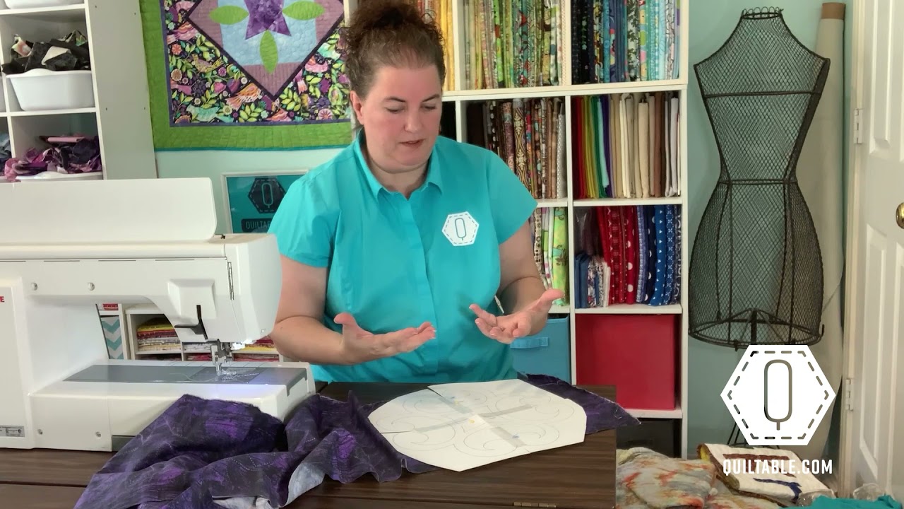 Quilt through print at home quilting designs in four easy steps from ...