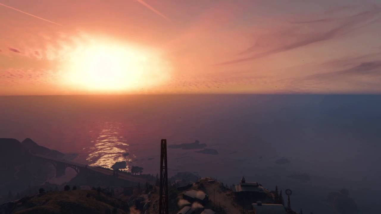 GTA V Sunset PS4 - YouTube