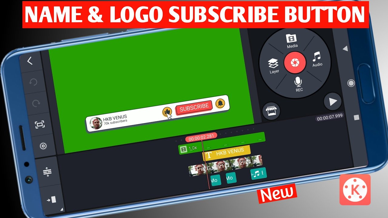 how to make channel name and logo animation subscribe button - YouTube