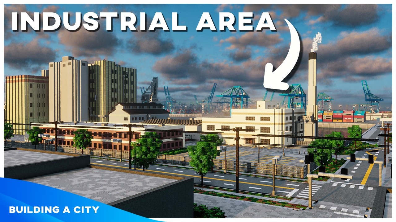 Expanding the Industrial Area - Building A City #129 [Minecraft ...