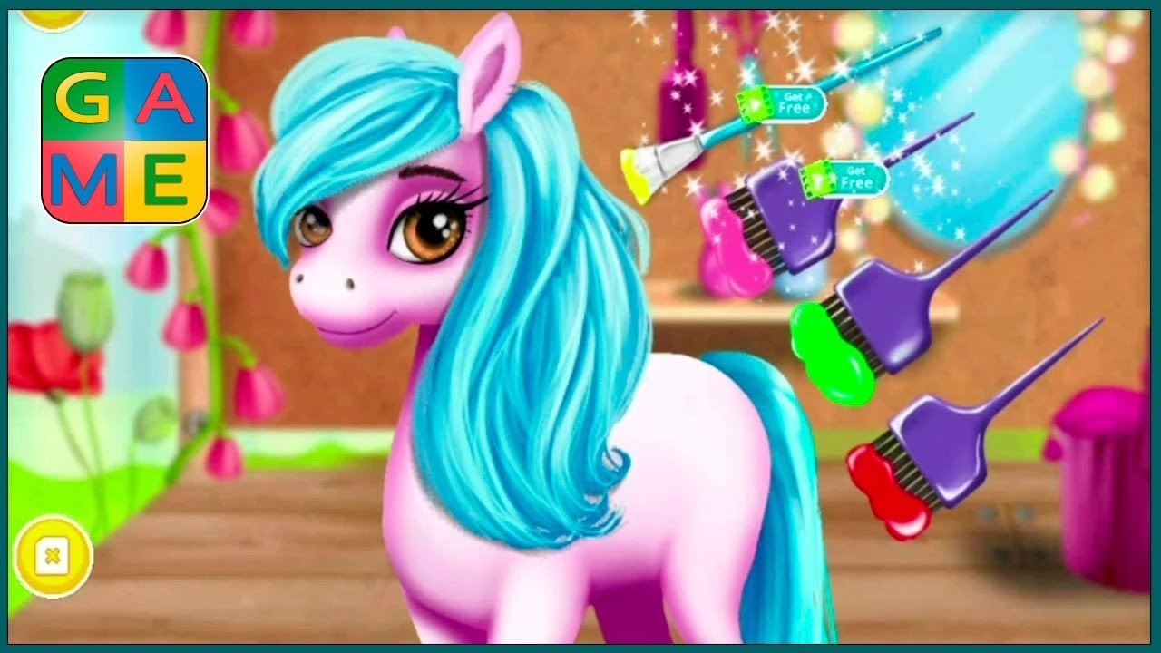 Girls Games - Pony Girls Horse Care Resort 2 - Animal Horse Hair Salon ...