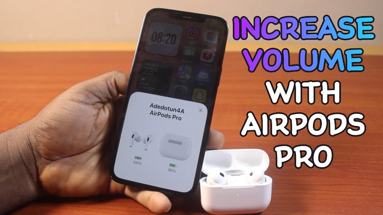 How to Reduce or Increase Volume with AirPods Pro on iPhone - YouTube