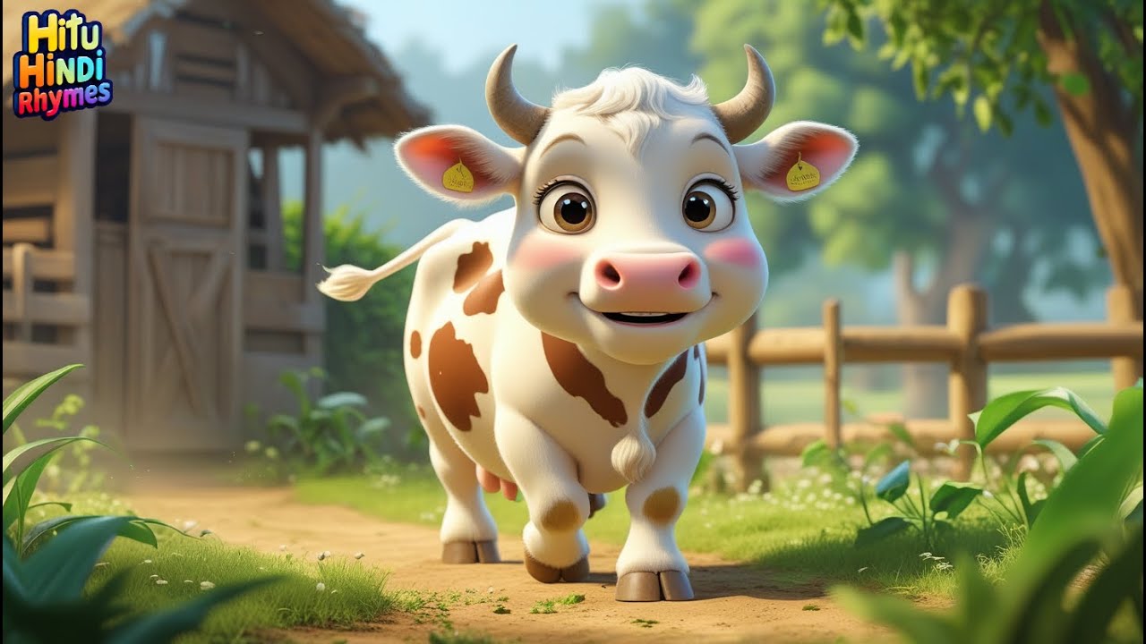 Gaiya Meri Gaiya | गैया मेरी गैया | Hindi Rhymes For Childrens ...