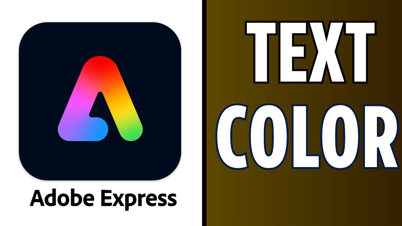 Adobe Express : How to Change Text Color in Adobe Express (2025) - YouTube