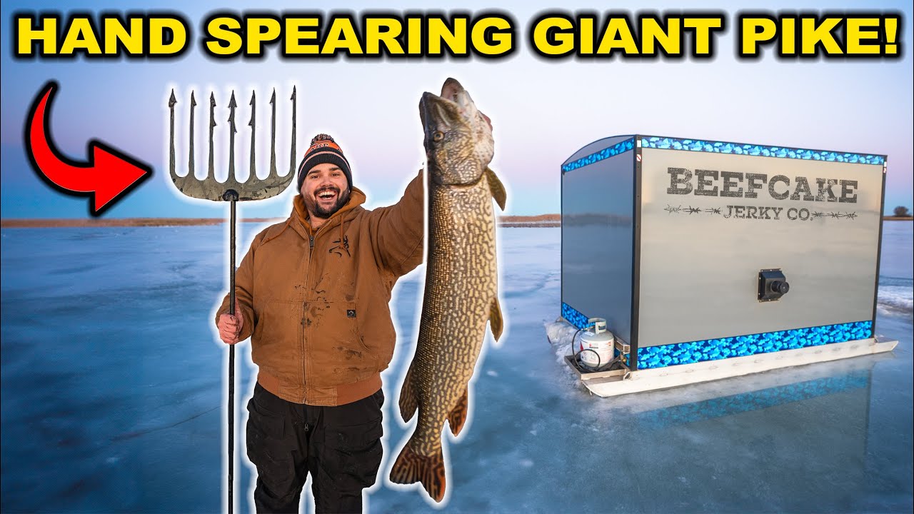 My First Time SPEAR FISHING for PIKE under the ICE!!! (Catch Clean Cook ...