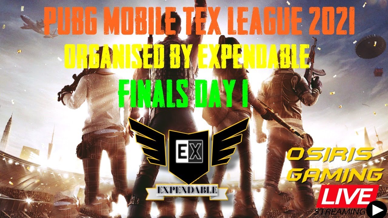 PUBG MOBILE TEX LEAGUE 2021 FINALS DAY 1 | ORGANISED BY EXPENDABLE ...