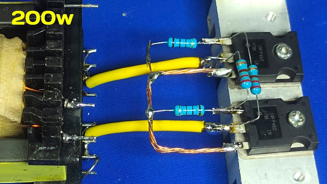 IRFP460 Mosfet Inverter 12to220v - PS INVENT - YouTube