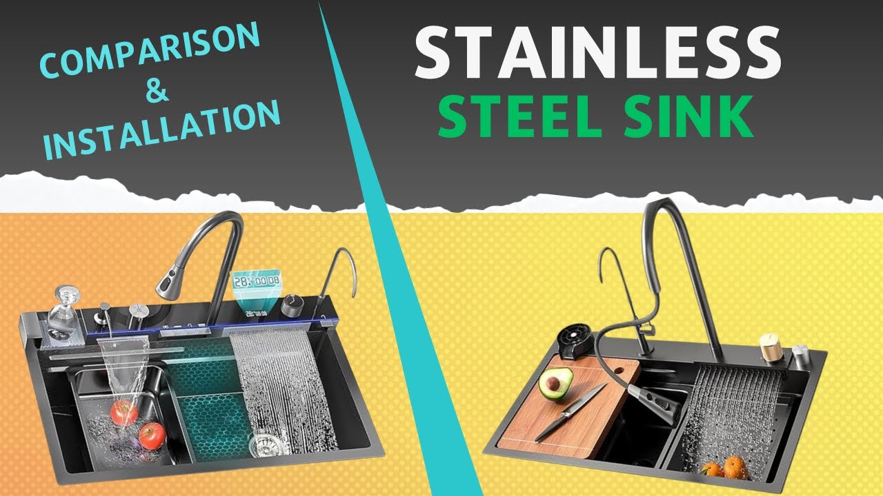 Stainless Steel Sink vs. Nano Tech Sink |Upgrade Your Kitchen | 32" vs ...