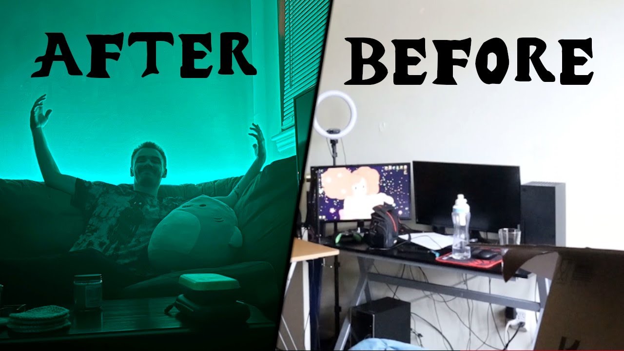 I Turned My New Apartment Into The Perfect Gaming Room! - YouTube