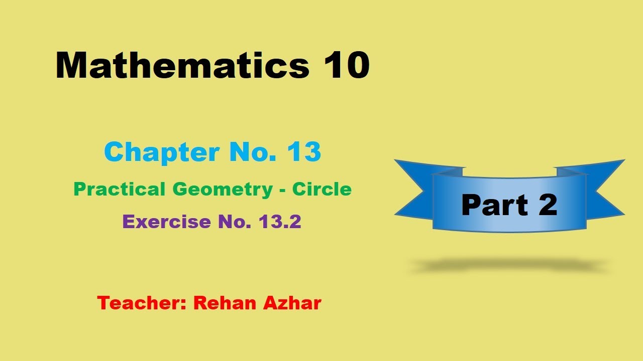 Class 10th Math Chapter No 13 Exercise 13 2 Part 2 YouTube class-10th-math-chapter-no-13-exercise-13-2-part-2-youtube