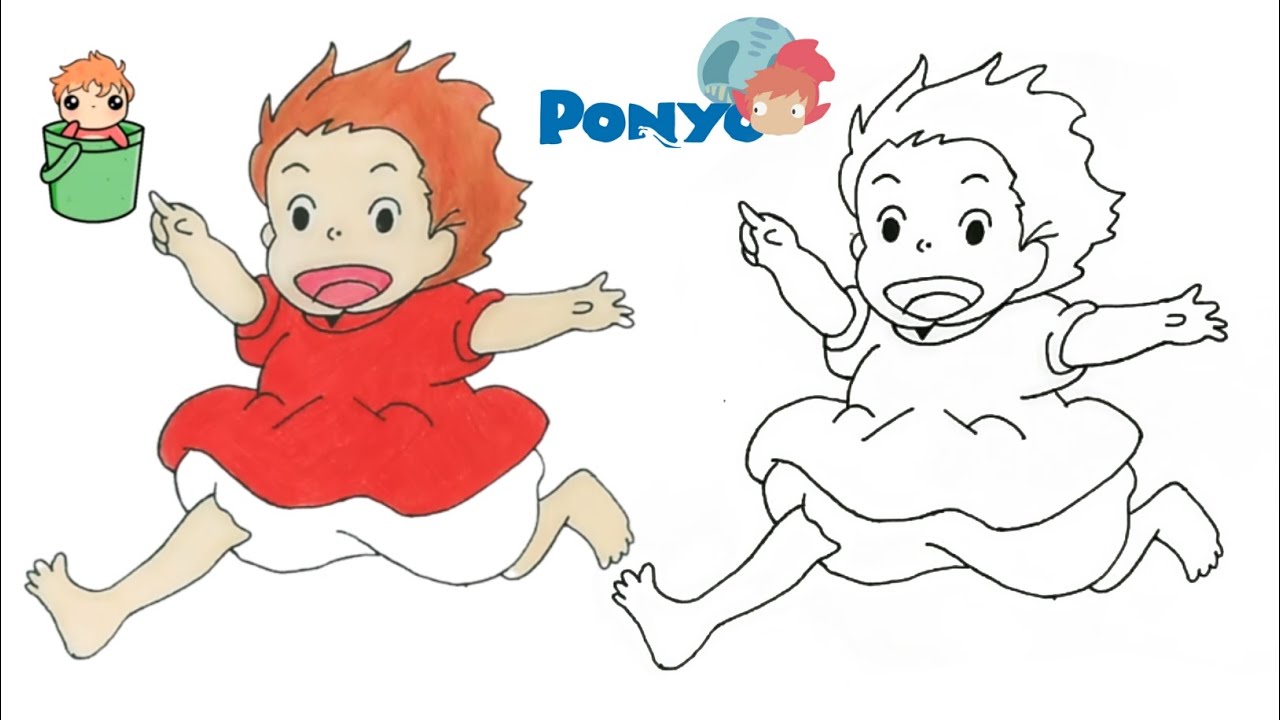 Ponyo Fish Drawing