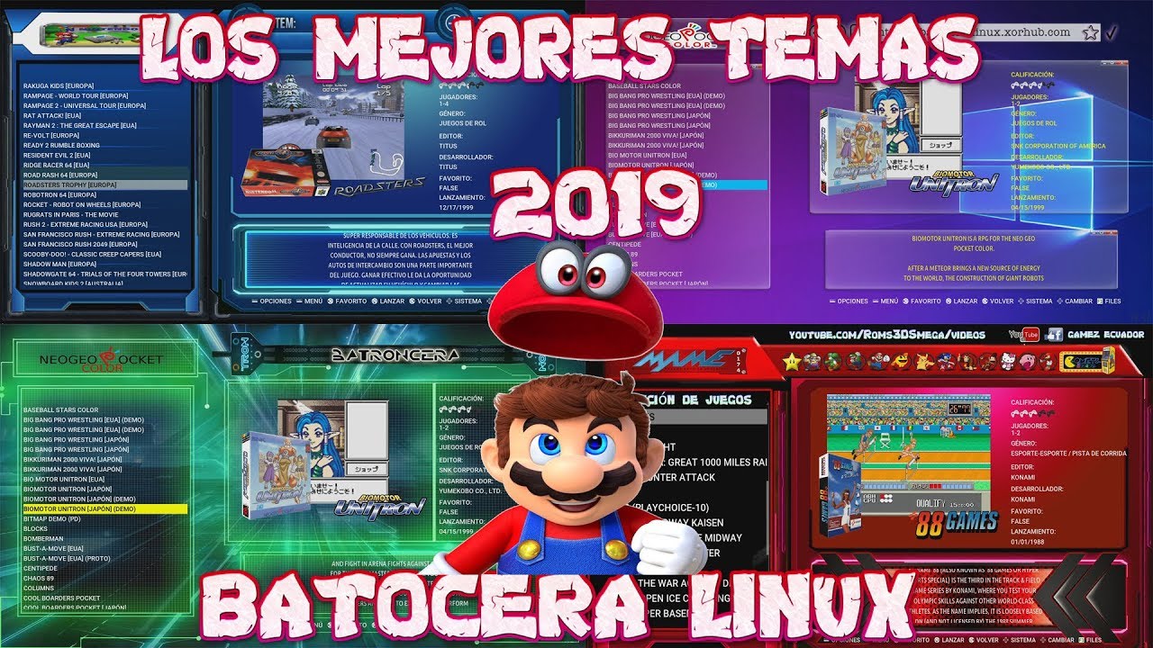 Los Mejores Themas Para Batocera Linux 2019 free - YouTube