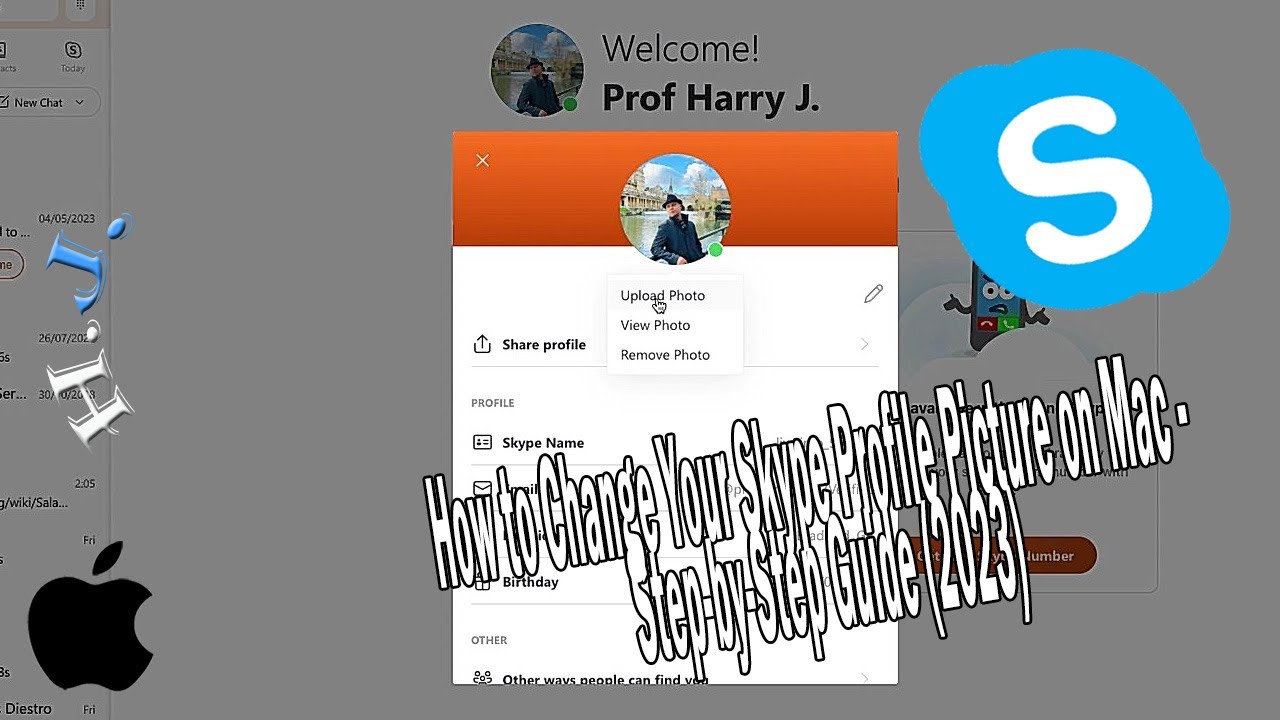 How to Change Your Skype Profile Picture on Mac - Step-by-Step Guide ...