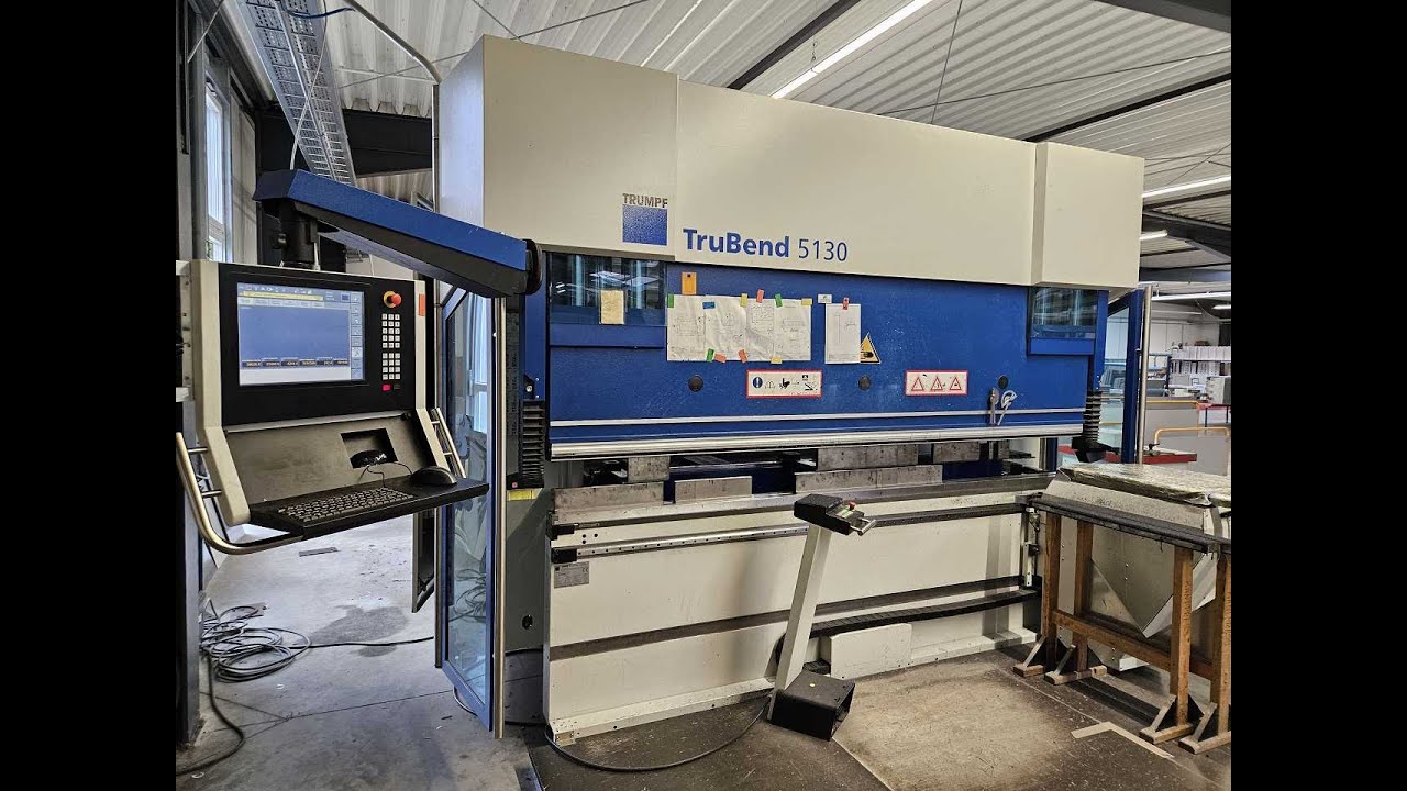 Funktionsvideo: Trumpf Trubend 5130 2007 Abkantpresse - YouTube