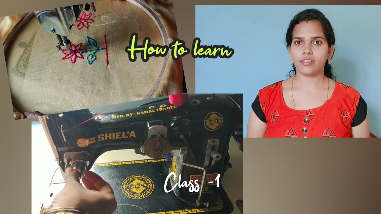 How to learn Machine embroidery class -1 (zigzag) - YouTube