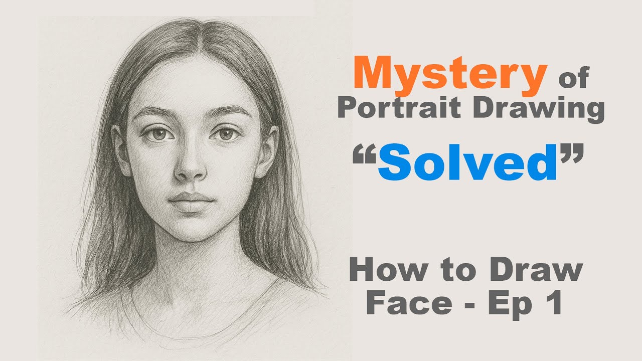 How To: Draw Face - Mystery Solved | Simple and Easy Portrait Drawing ...