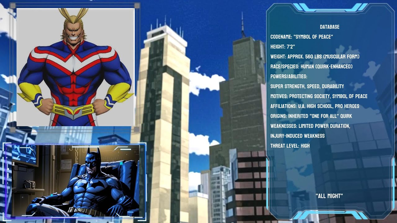 Batman Contingency Plan: All Might (My Hero Academia) - YouTube