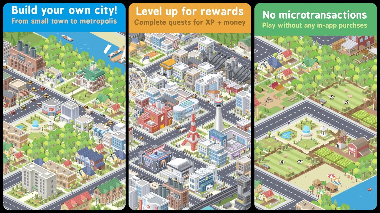 Pocket City Free game Mobile Video Game | Gameplay Android - YouTube