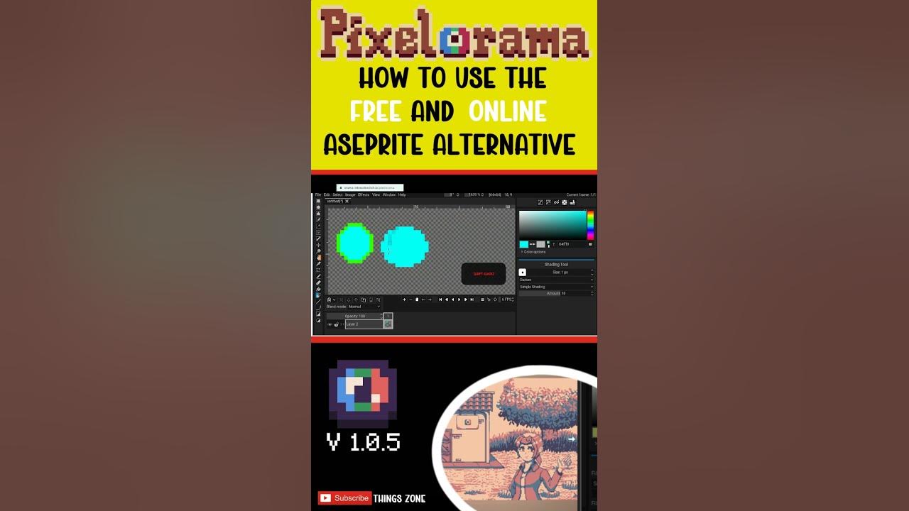 Pixelorama Quick tip/How to Use It Online. Cómo utilizarlo Online/Pixel ...