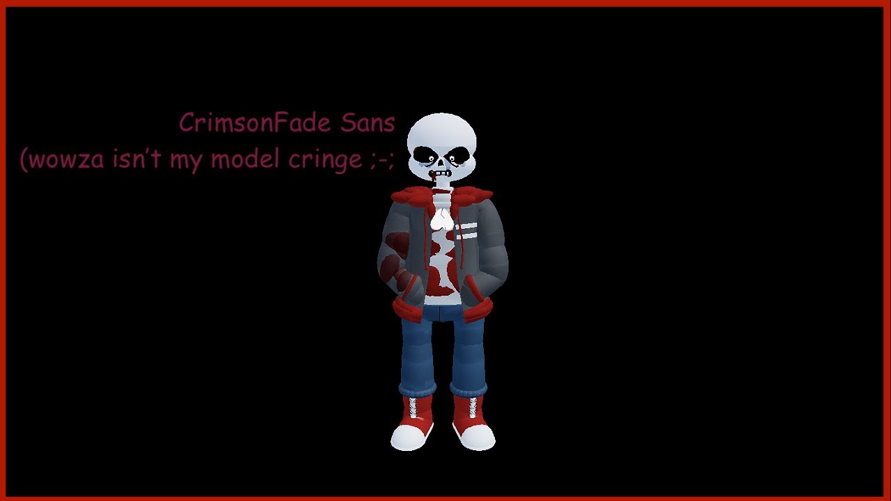 | Crimson!Sans | Roblox Obby Creator | Sans Model | - YouTube