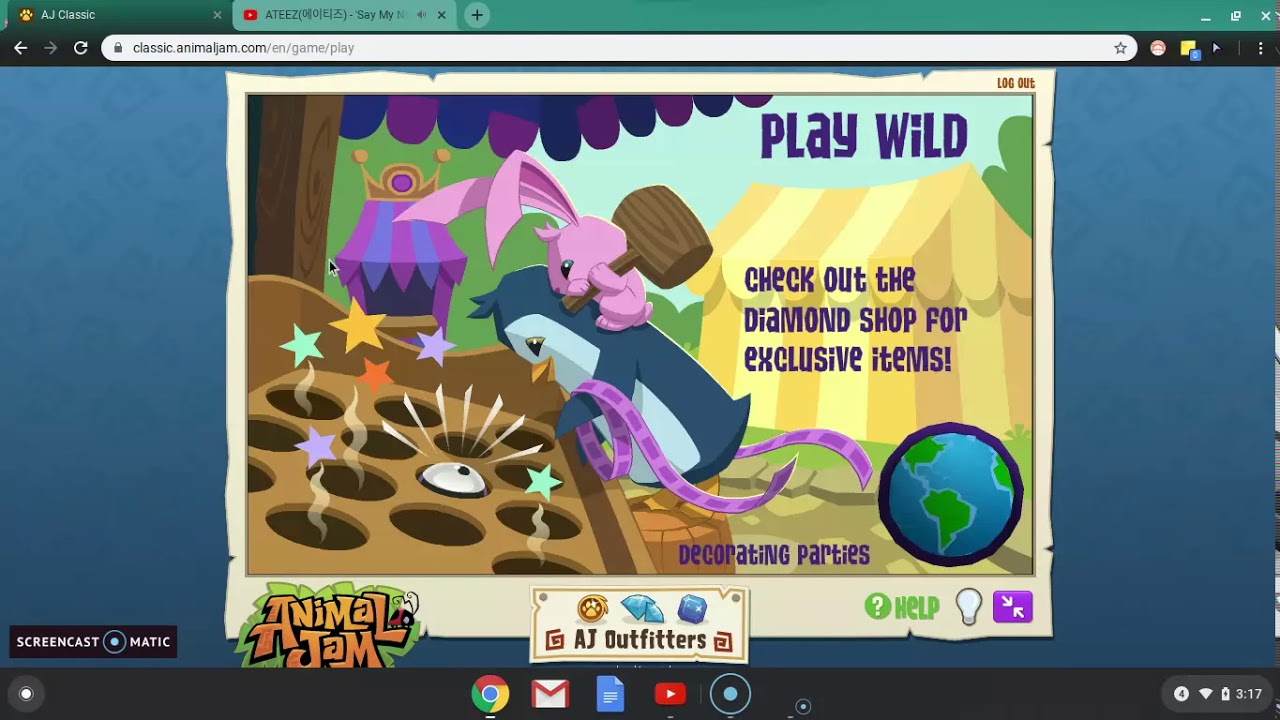 Animal Jam cotton candy shapes - YouTube