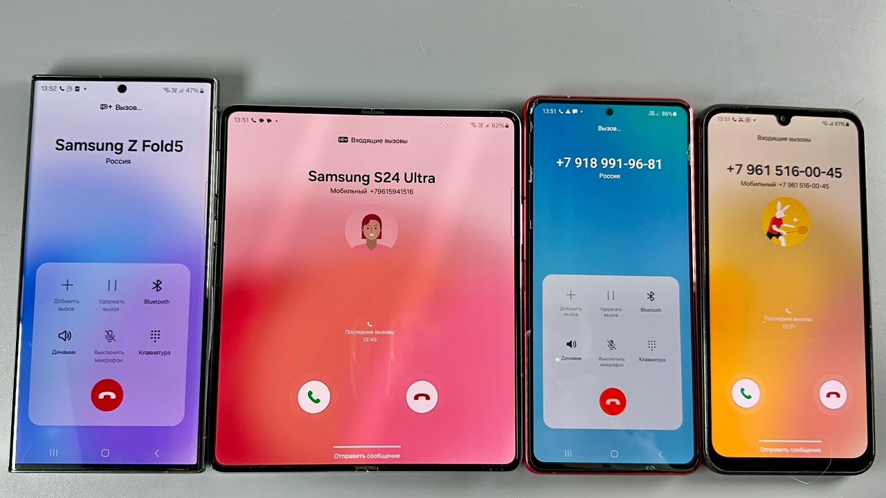 Incoming Call Samsung Galaxy S24 Ultra + Samsung Galaxy Fold 5 ...
