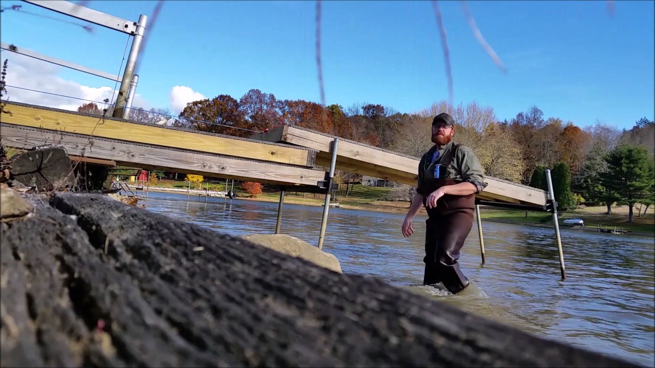Polaris Ranger winch pulling my boat dock out - YouTube