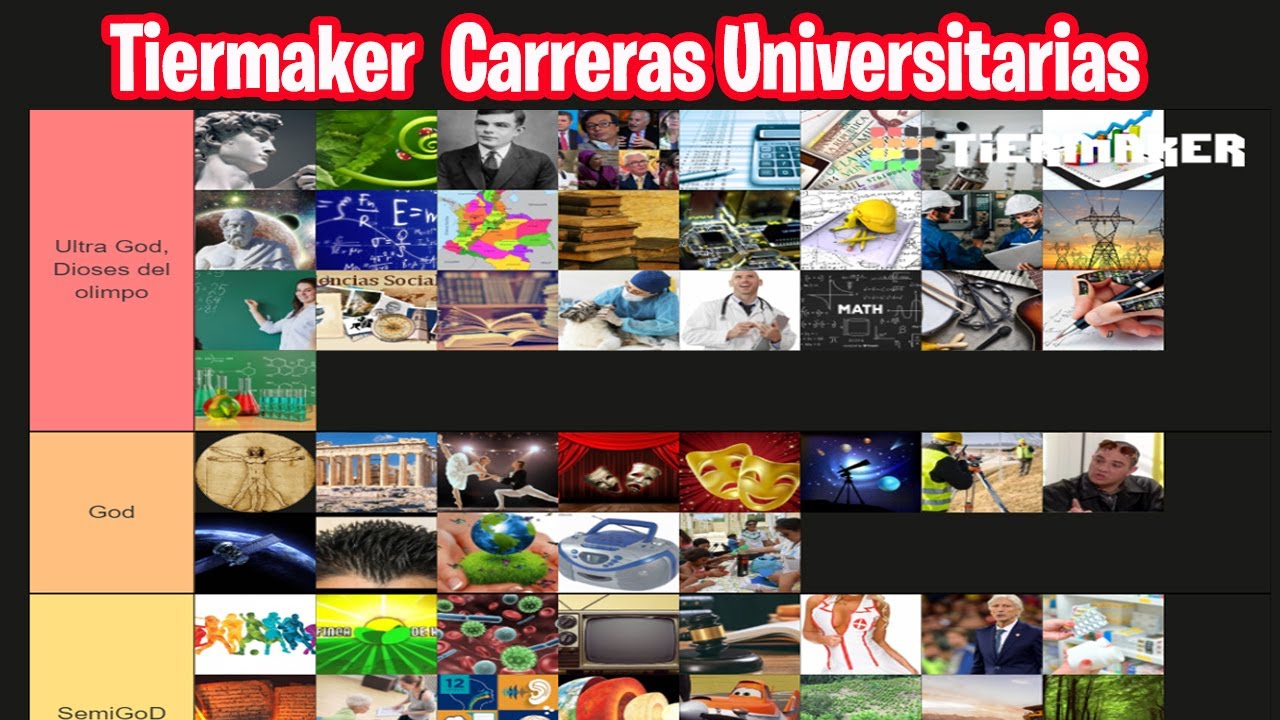 TIERMAKER CARRERAS UNIVERSITARIAS - YouTube