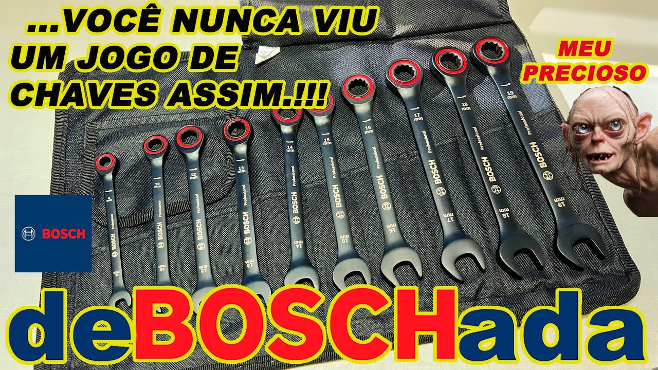JOGO DE CHAVES COMBINADAS COM ESTA TECNOLOGIA BOSCH VOCÊ NUNCA VIU ! # ...