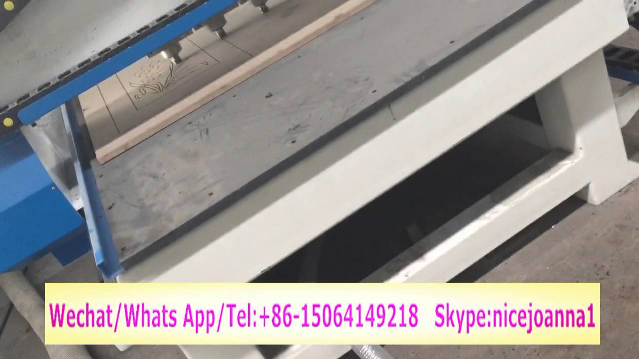 vacuum table with pump on cnc router - YouTube