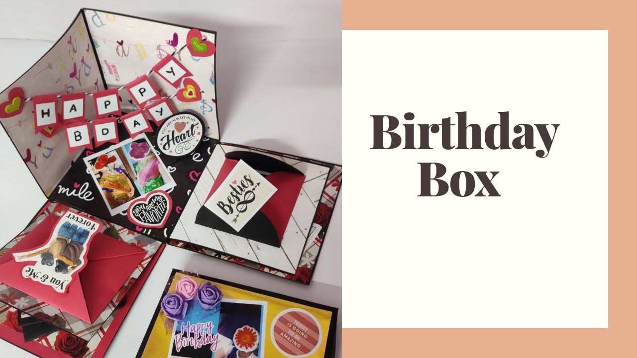 Birthday box|| Handmade gift|| By sowji_crafts_zone|| - YouTube