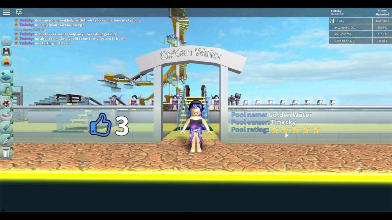 Roblox Pool Tycoon 4: Golden Waters - YouTube