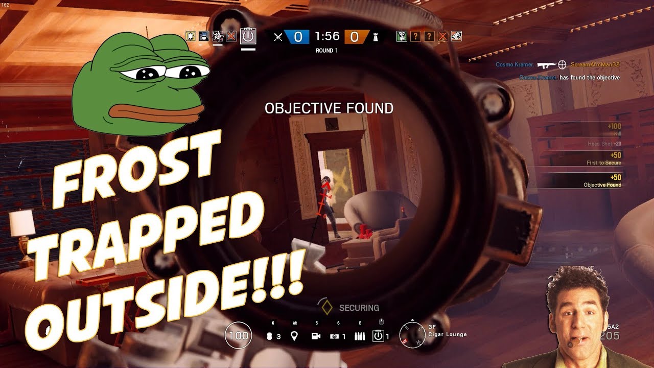 Frost Trapped Outside! - R6:Siege Highlights (Operation Health) - YouTube