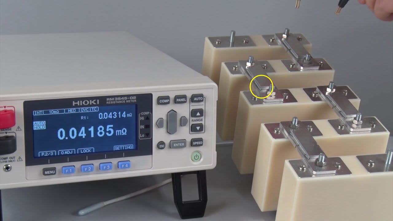 RM3545 Resistance Meter - How to use: Compensating the effect of ...