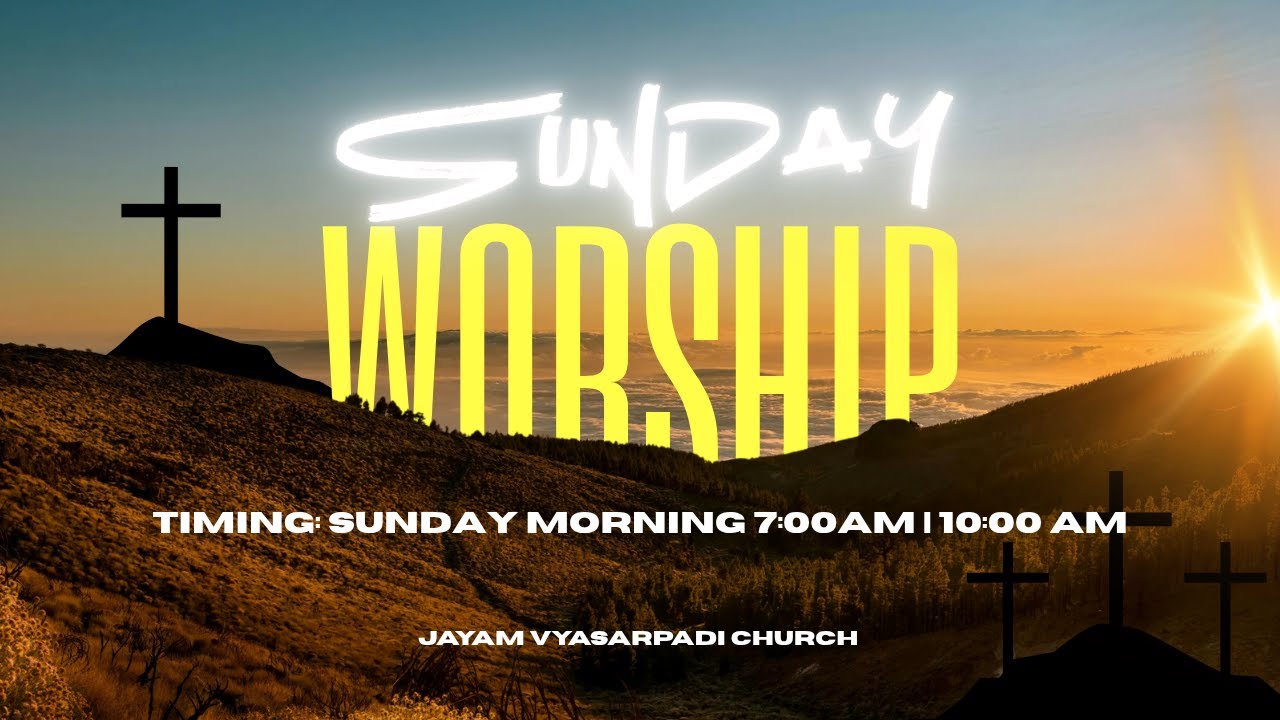 🔴 LIVE Sunday Service | Jayam Glorious Church | Sunday 7 AM - YouTube