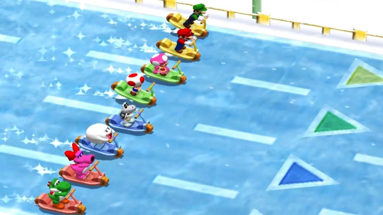 Mario Party 7 8 Player Ice Battle - Yoshi vs Birdo vs Boo vs Dry Bones ...