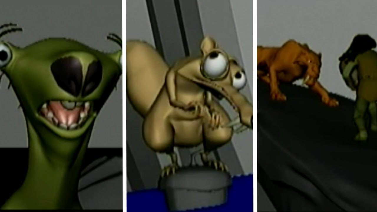 Ice Age (2002) Pre-Render Scenes - YouTube