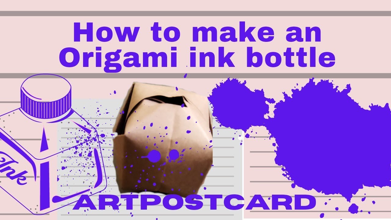 How to make an Origami Ink Bottle #origamieasy #origami # ...