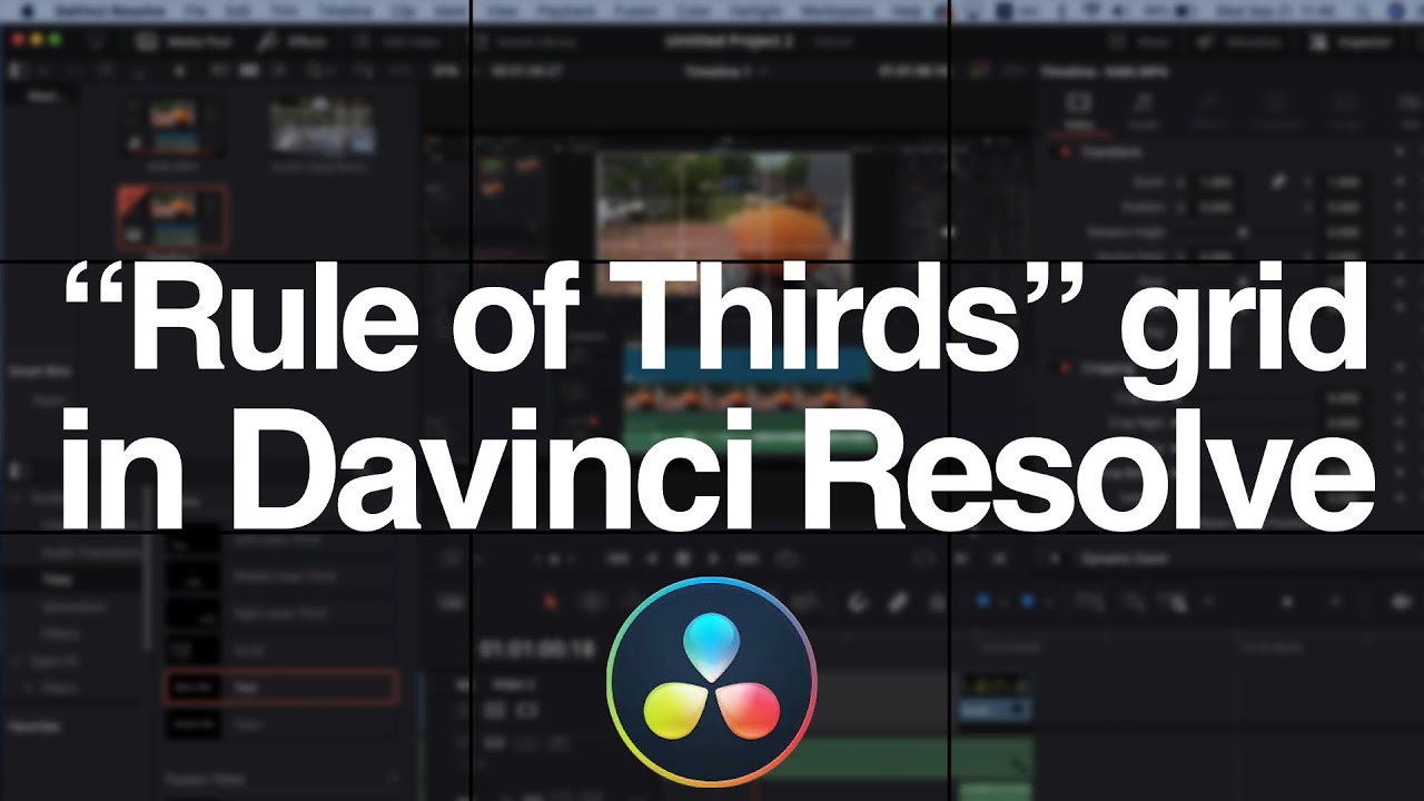 How To Create A Rule Of Thirds Grid In Davinci Resolve YouTube