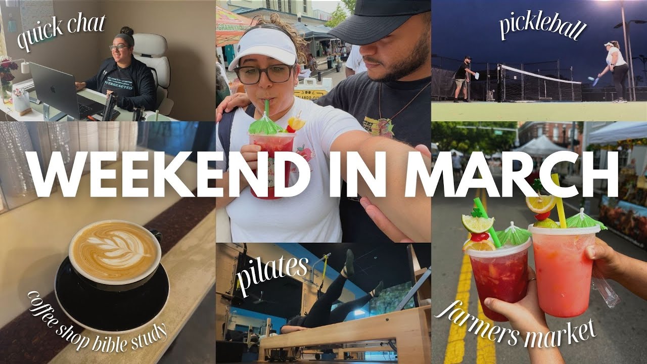 a weekend in march | pickleball, farmers market, bible study & more ...