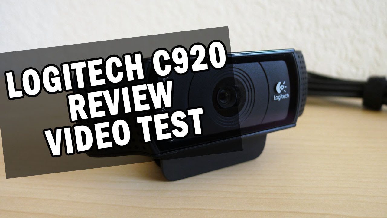 Logitech C920 HD Pro Webcam - Unboxing, Review and Video Test - YouTube
