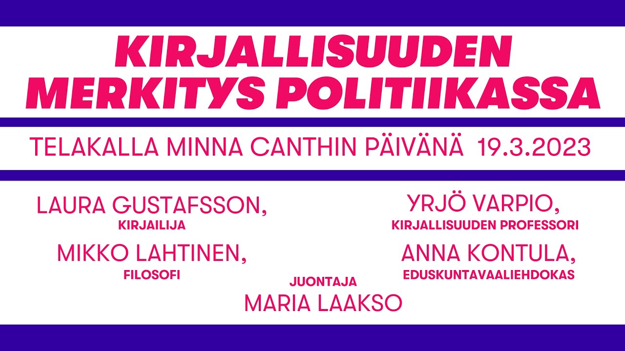 Kirjallisuuden merkitys politiikassa - YouTube
